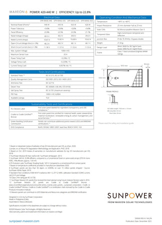 SunPower Maxeon 6 440W Solar Panel (420-440 Watt) – TSolar