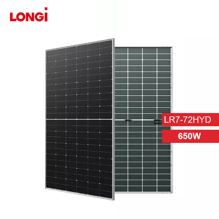 LonGi 650W Solar Panel (Bifacial LR7-72HYD) – TSolar